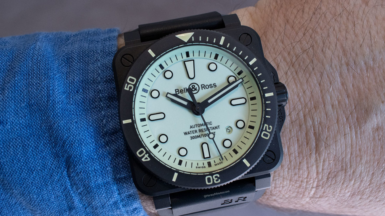 Fotos en vivo y precio del Bell & Ross BR 03-92 Diver Full Lum - Horas ...