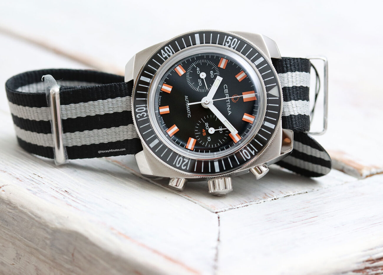 Certina DS Chronograph Automatic 1968. Fotos en vivo y precio - Horas y ...