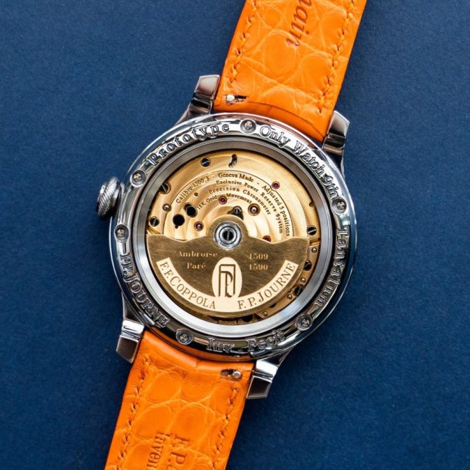 F.P. Journe FFC Blue for Only Watch 2021, creado con Francis Ford ...