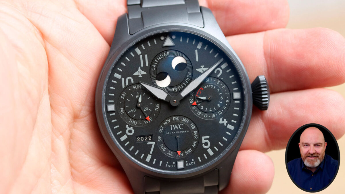 En vídeo: IWC Big Pilot's Watch Perpetual Calendar Top Gun Ceratanium ...