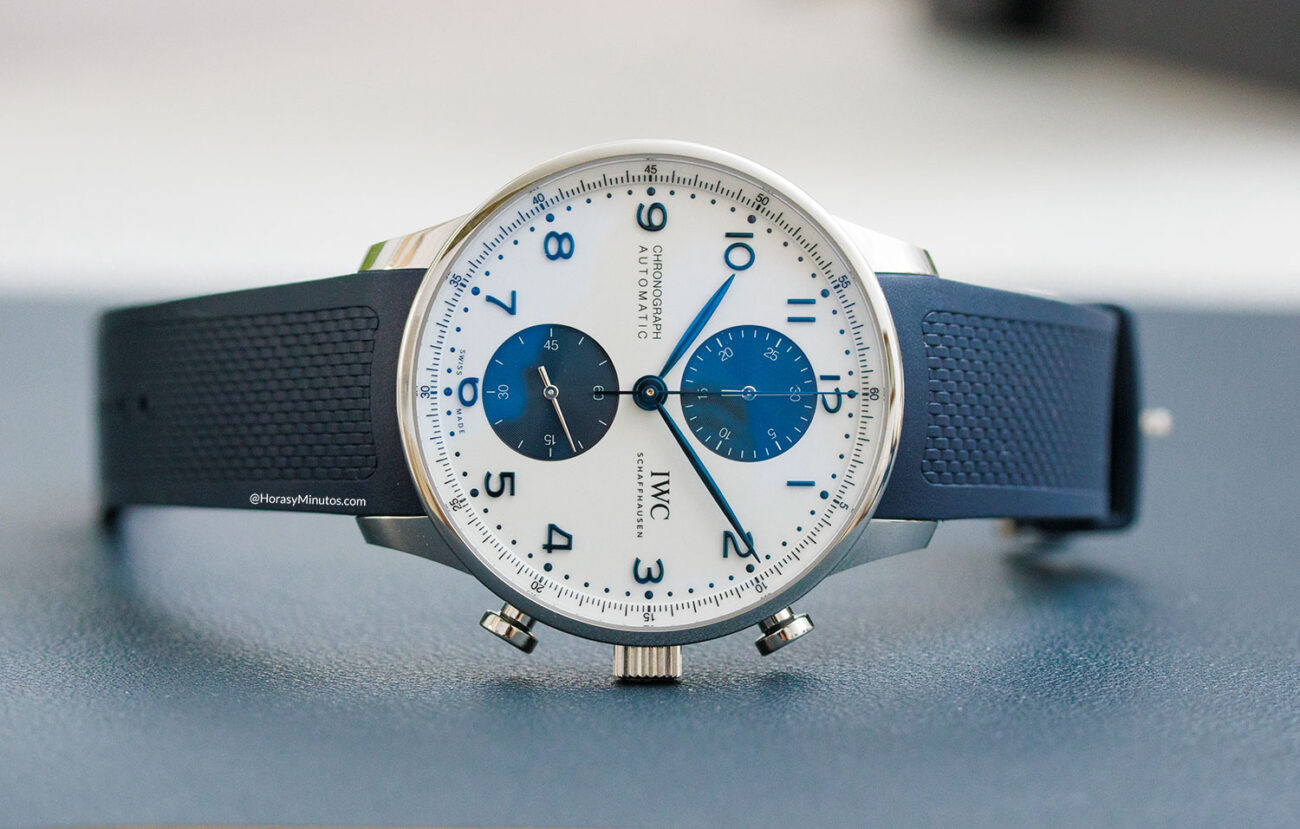 El precioso IWC Portugieser Chronograph Blue Panda. Fotos en vivo y ...