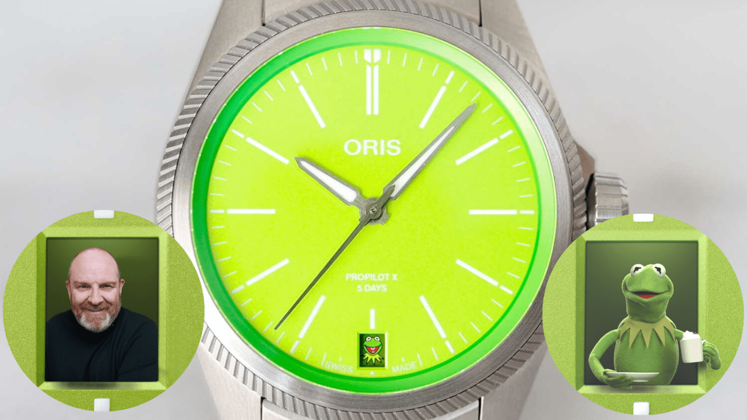 Oris ProPilot X Kermit Edition. Vídeo, fotos en vivo y precio - Horas y ...