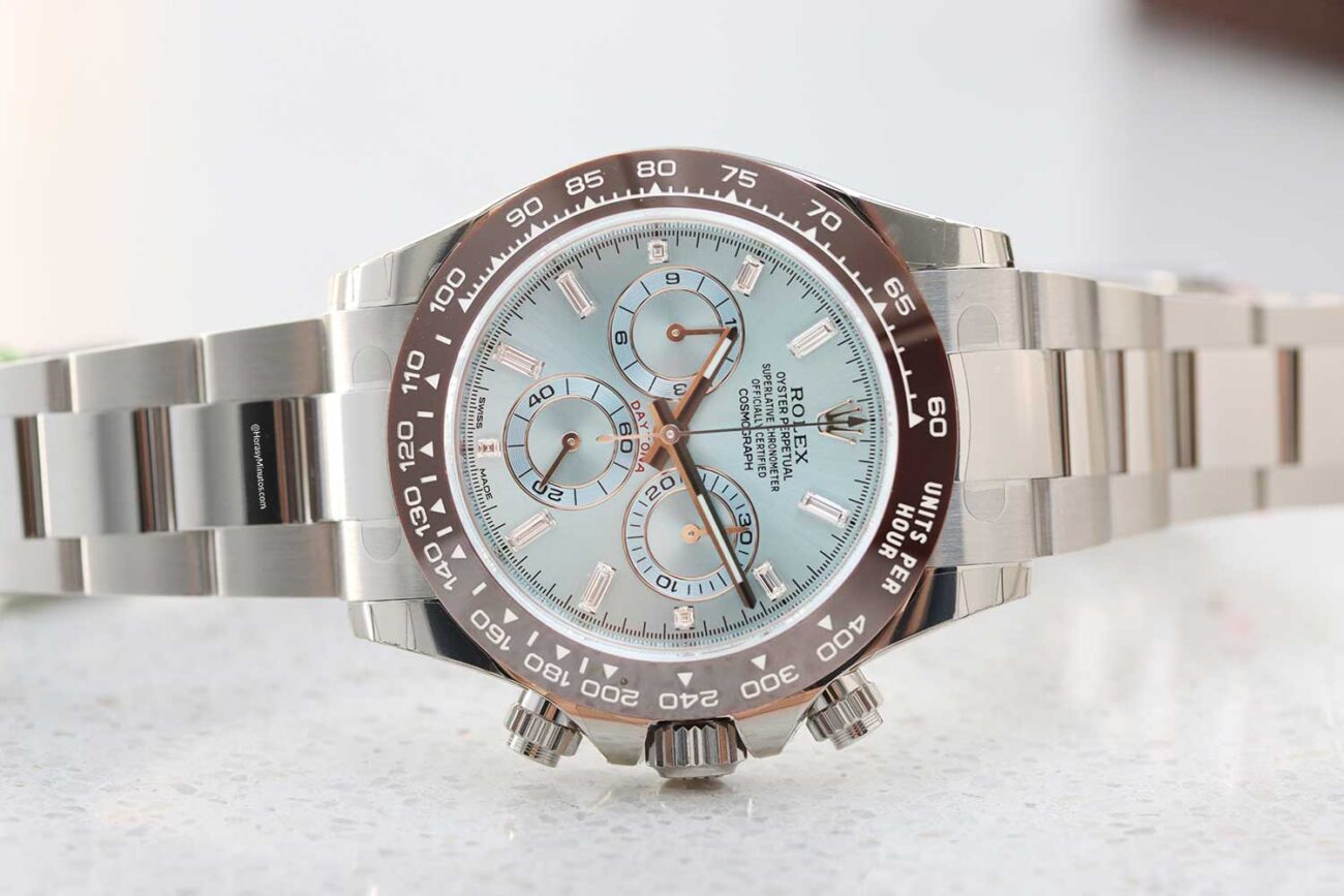 Rolex Daytona Platinum Ice Blue. El unicornio, en vivo - Horas y Minutos