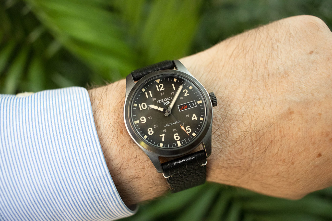 Seiko 5 Sports Military: vídeo, fotos en vivo y precio - Horas y Minutos
