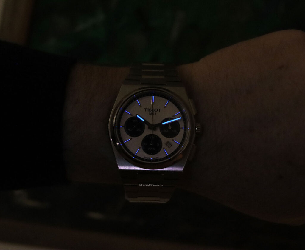 Tissot PRX Automatic Chronograph "Panda Azul". Fotos en vivo y precio ...