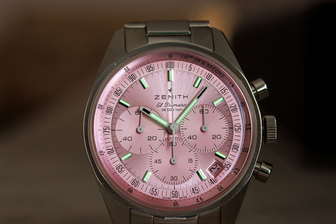 Zenith Chronomaster Original Pink. Fotos en vivo y precio - Horas y Minutos
